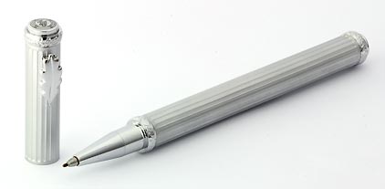 Stylo feutre satiné chrome Column de Inès de la Fressange